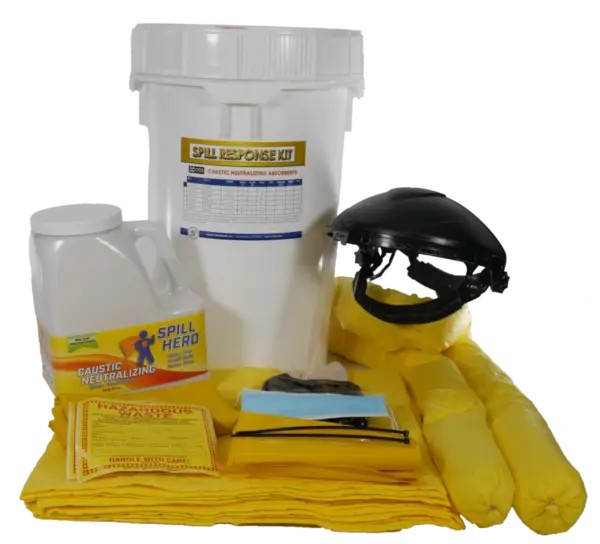 Spill Hero® Caustic Neutralizing Spill Kit, 6.5 Gallon UN Approved ...