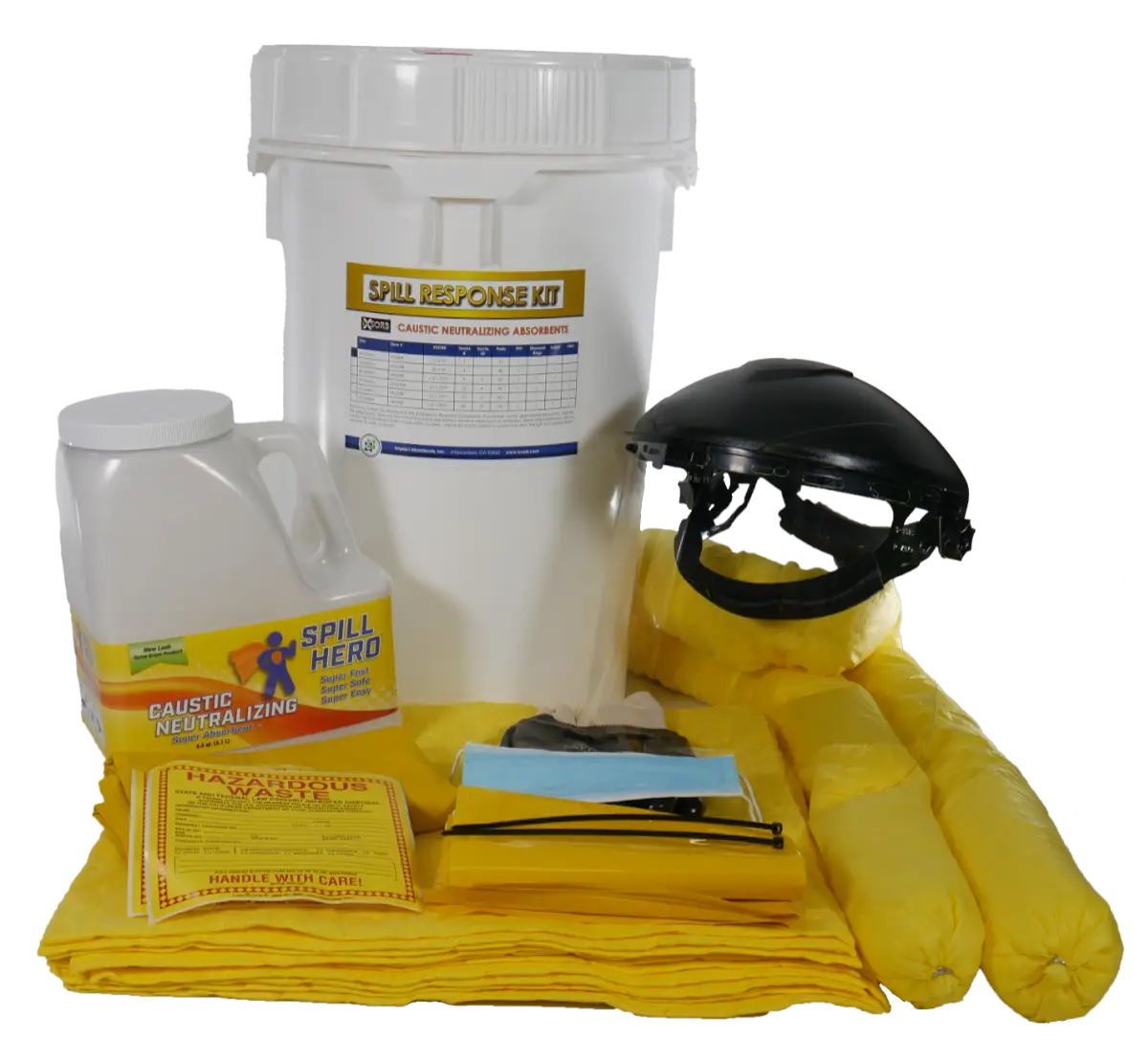 Spill Hero® Caustic Neutralizing Spill Kit, 6.5 Gallon UN Approved ...