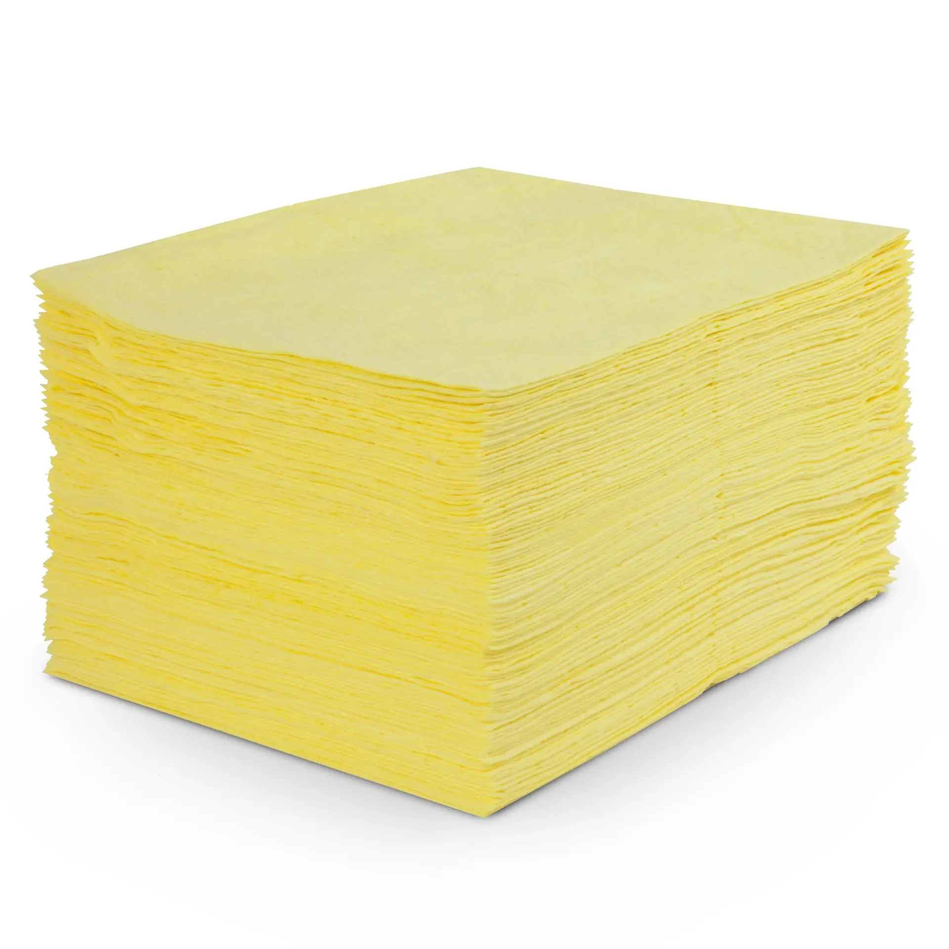 FiberLink® Absorbent Hazmat Pads - Yellow - Spill Hero