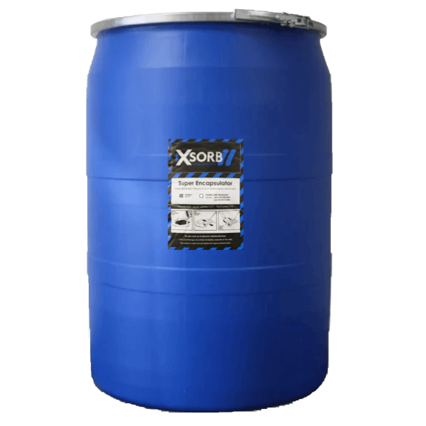 XSORB Plus Absorbent with Polymer, 55 Gallon Poly Drum - Spill Hero